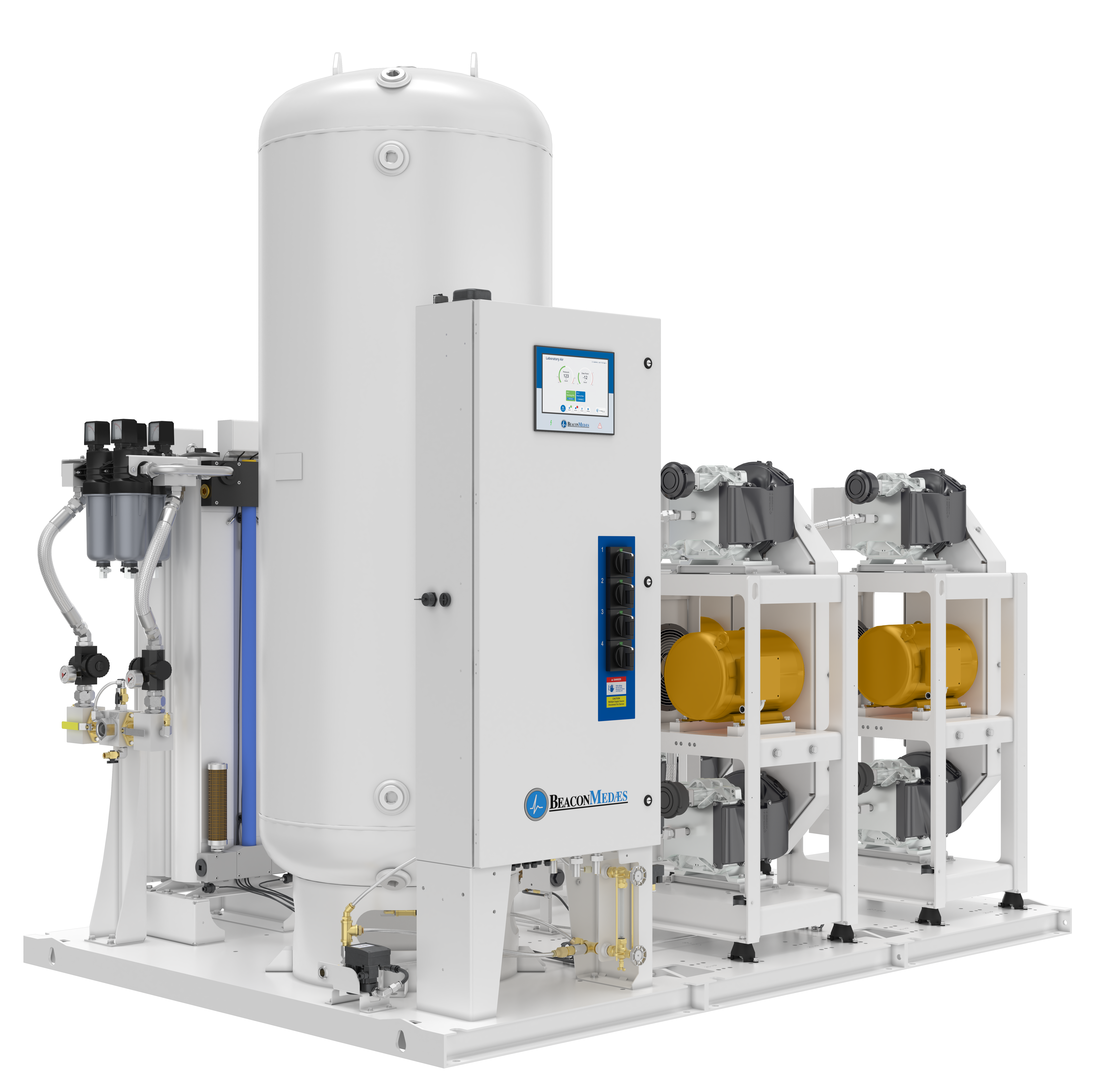 Oil-less Scroll Lab Air System